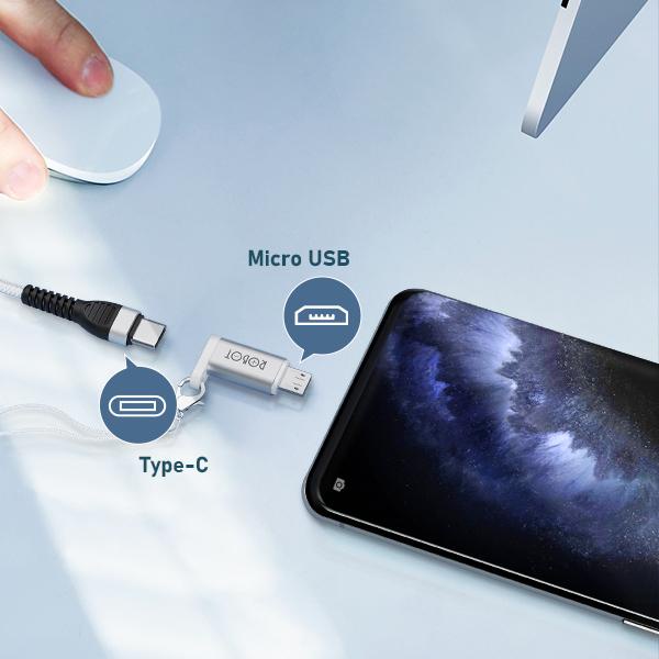 Jual Robot RT-OTG01 Adapter Otg Micro To Type-C Small & Portable ...