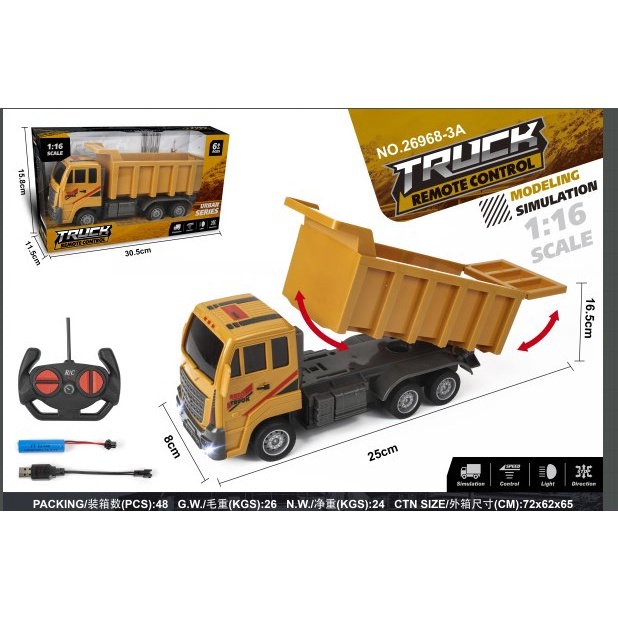 Jual 【READY STOCK】Semi Trailer Remote Control Model Mainan Mobil Tugas ...