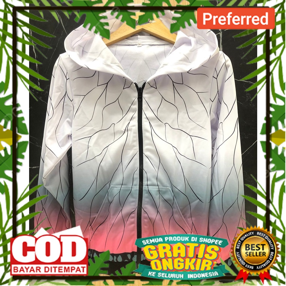 Jual WARNA WARNI TRENDY MOTIF SPORTY /Jaket Shinobu Kocho Anime Kimetsu ...
