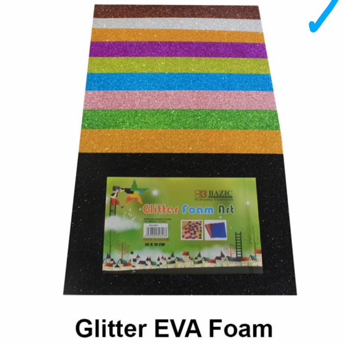 Jual foam art busa lembaran glitter A4 10pcs - | Shopee Indonesia