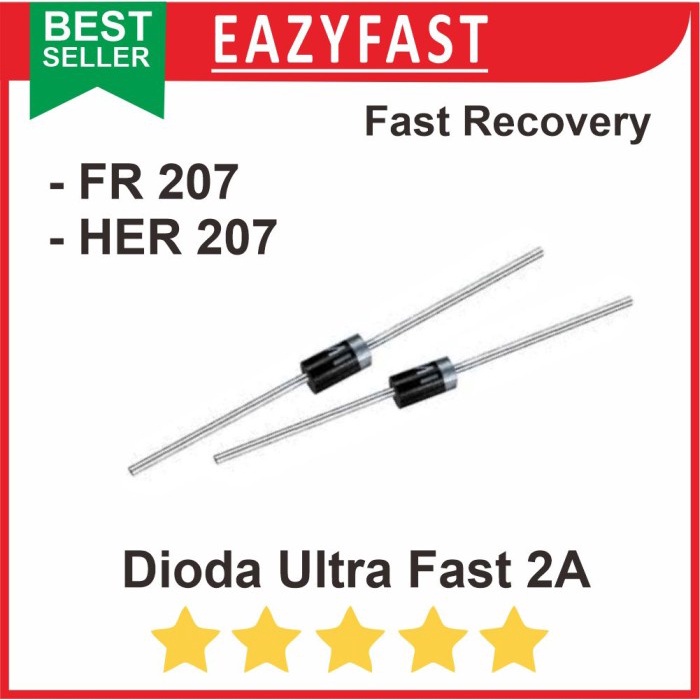 Jual Dioda Ultra Fast 2A FR207 HER207 2 A Ampere High Speed Recovery Diode | Shopee Indonesia