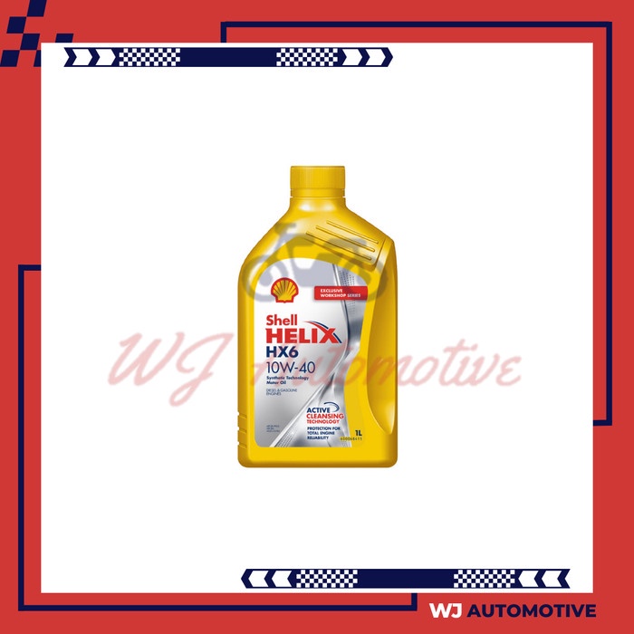 Jual Shell Helix HX6 10W40 1 Liter Oli Mobil Shell HX 6 10W 40 1Liter ...