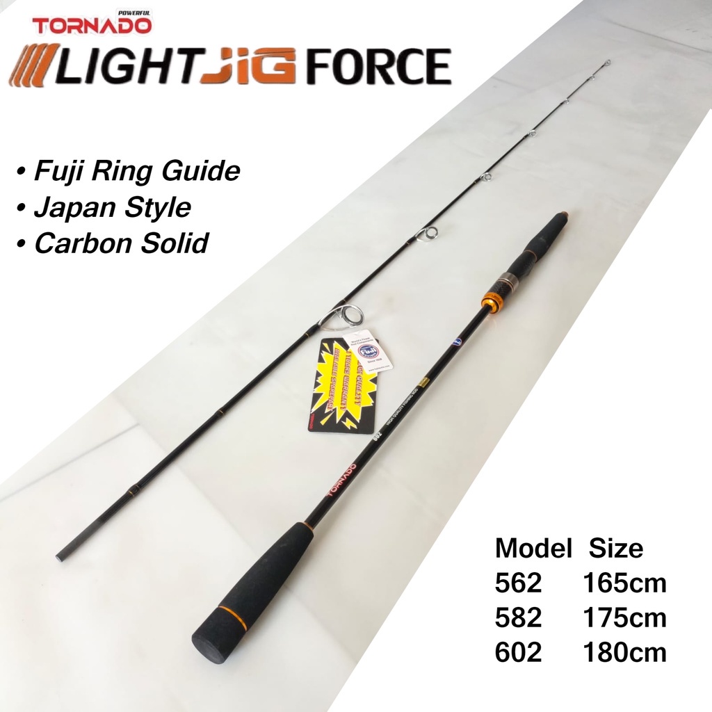 Jual Joran Tornado Light Jig Force II Z Jigging 562 582 602 Panjang 168 ...