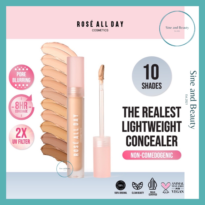 Jual Rosé All Day The Realest Lightweight Concealer | Shopee Indonesia