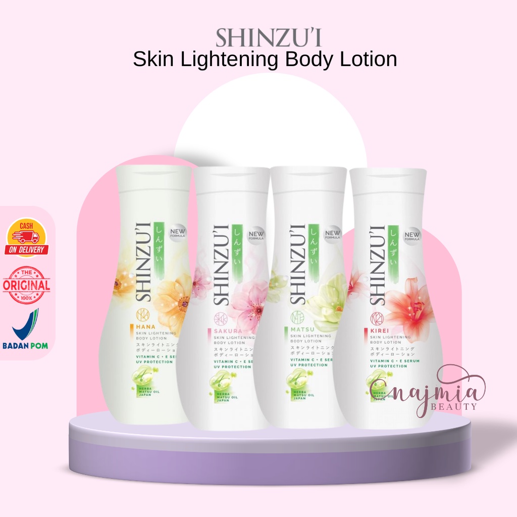 Jual Najmia Shinzu'i Skin Lightening Body Lotion Shinzui Lotion 100ml ...