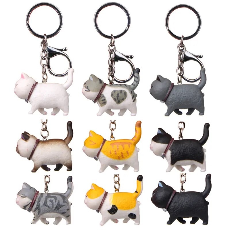 Jual Gantungan Kunci Kucing | Funny Cat Kitten Keychains Tabby Cute Cat ...