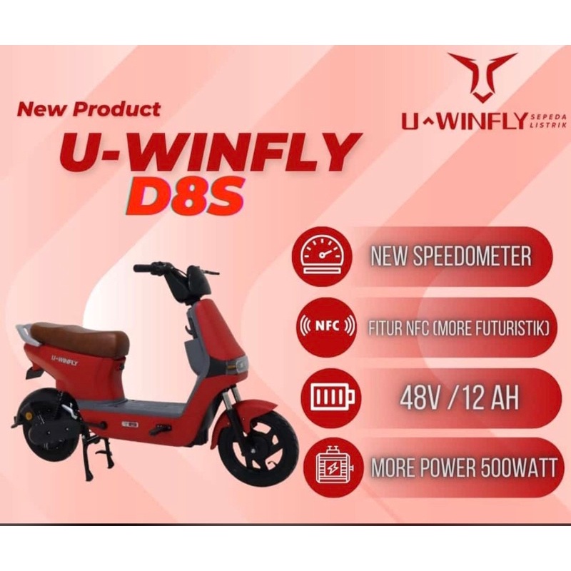 Jual Sepeda Motor listrik Uwinfly D8S DF8S DF8 s DF 8 u winfly moped ...