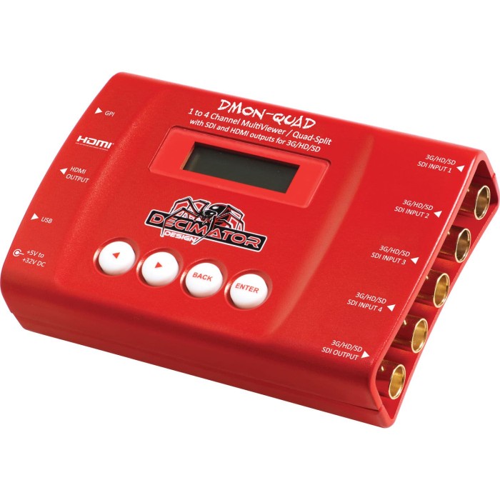 Jual kurniacollection09_id Decimator DMON-QUAD Multiviewer 4-Channel 3G-SDI | Shopee Indonesia