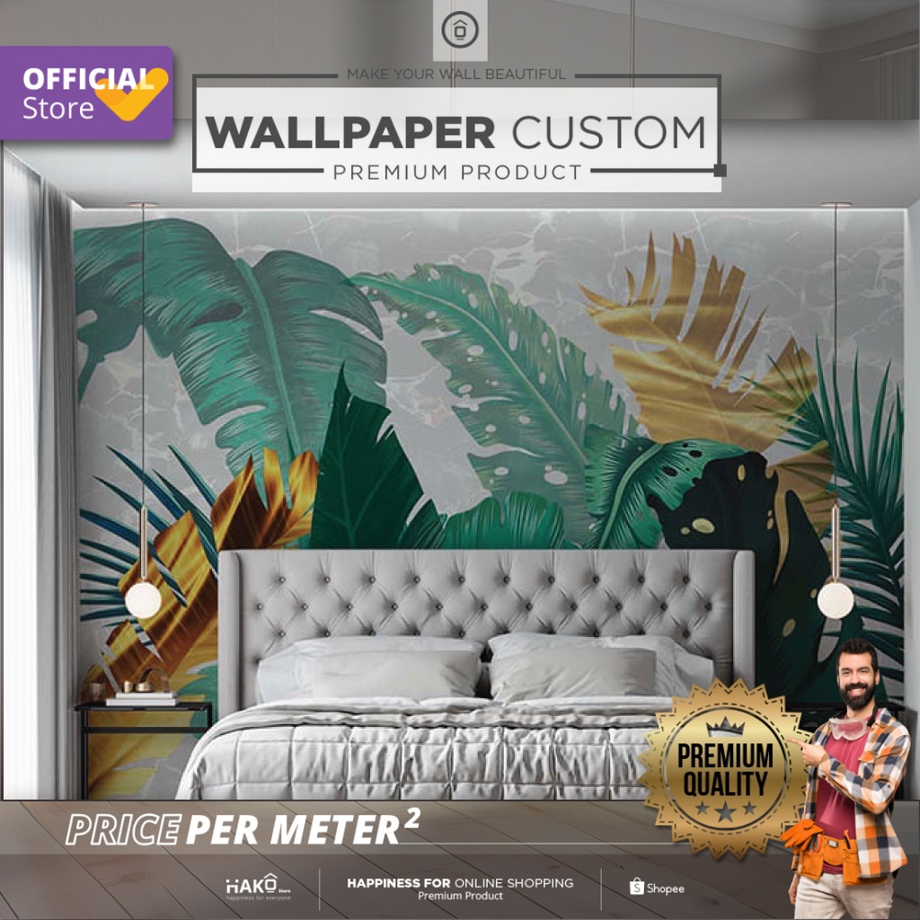 Jual Wallpaper Custom Kamar Tidur | Gambar Tumbuhan dan Tanaman Hutan 1 ...