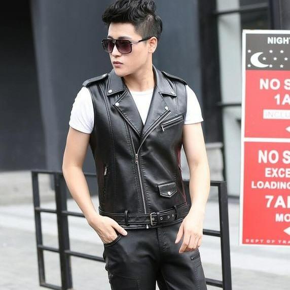 Jual Rompi Korea Kulit Pria Korean Model Motoran Simpel Formal Touring ...