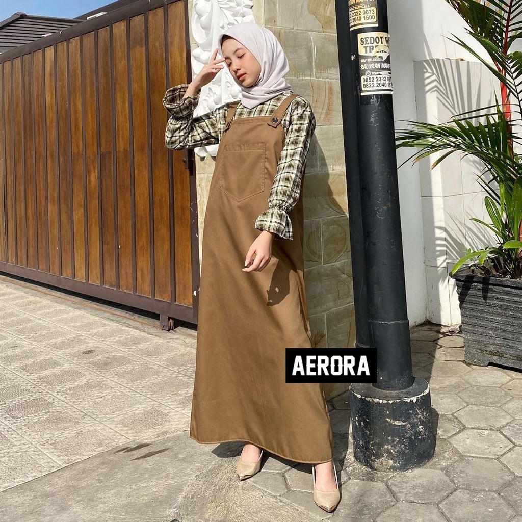 Jual CC ANYA OVERALL BASIC POLOS WANITA / AC OVERALL ROK MUSLIMAH ...