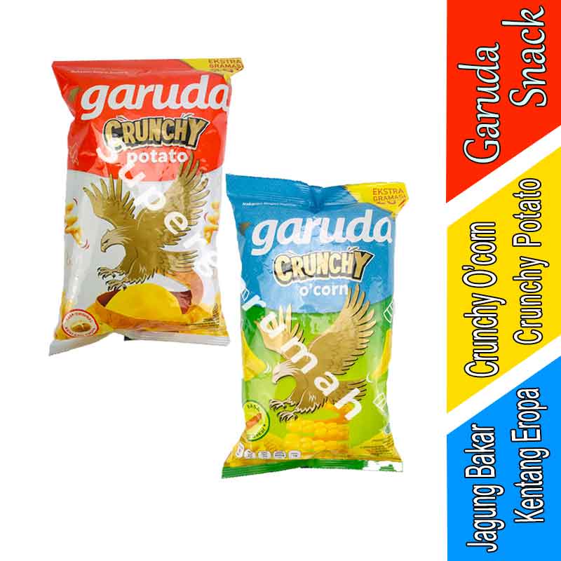 Jual Crunchy Potato - Crunchy O'corn - Garuda - Snack Kentang & Jagung ...