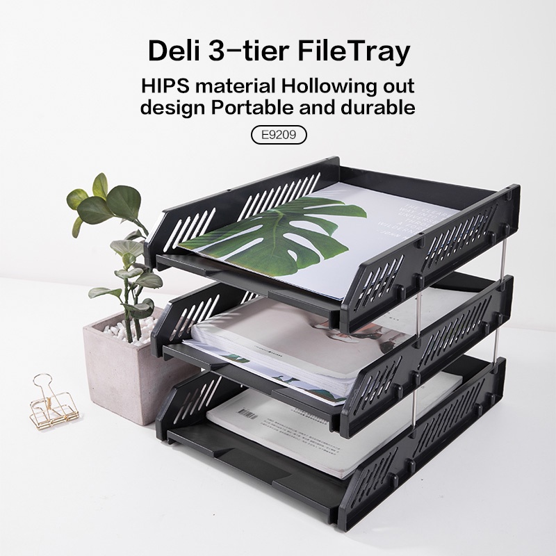 Jual MAKASSAR SUPER File Tray / Rak File Susun Bahan Plastik 2 Tingkat ...