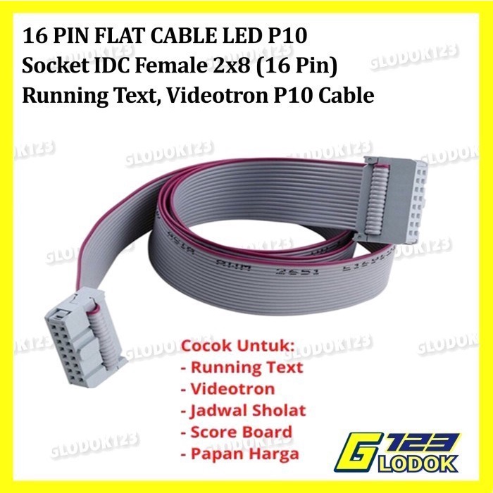 Jual Kabel Data Communication Panel Module Modul LED P10 Running Text ...