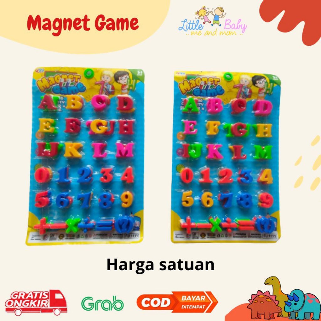 Jual Puzzle Huruf Dan Angka Magnet Mainan Angka Dan Huruf | Shopee ...