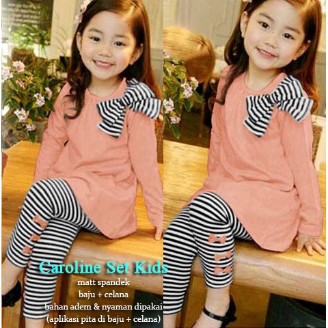Jual Caroline Set Kids - MM Fashion (MM) - Usia 5 Thn - 8 Thn - Matt ...