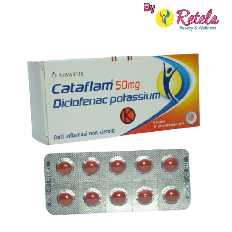 Jual CATAFLAM 50MG 1 BLISTER ISI 10 TABLET | Shopee Indonesia