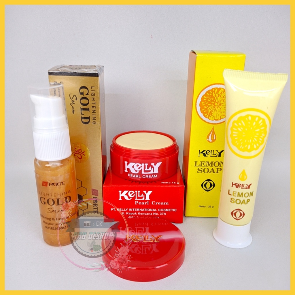 Jual DERA SHOP _ PAKET 3 IN 1 Kelly Kosmetik - Kelly Pearl Cream 15gr ...