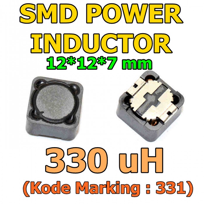 Jual Power Inductor 330uH SMD 5A CD127 SMT induktor 12 x 12 x 7mm 330 uH | Shopee Indonesia