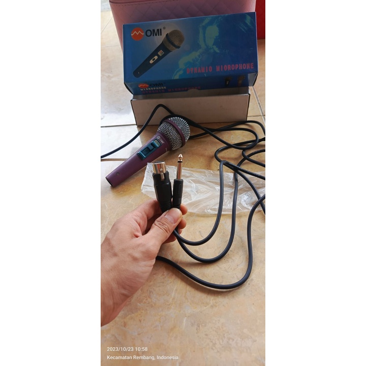 Jual MIC KABEL BESI microphone kabel OMI JACK BESAR 6,5 MM | Shopee ...