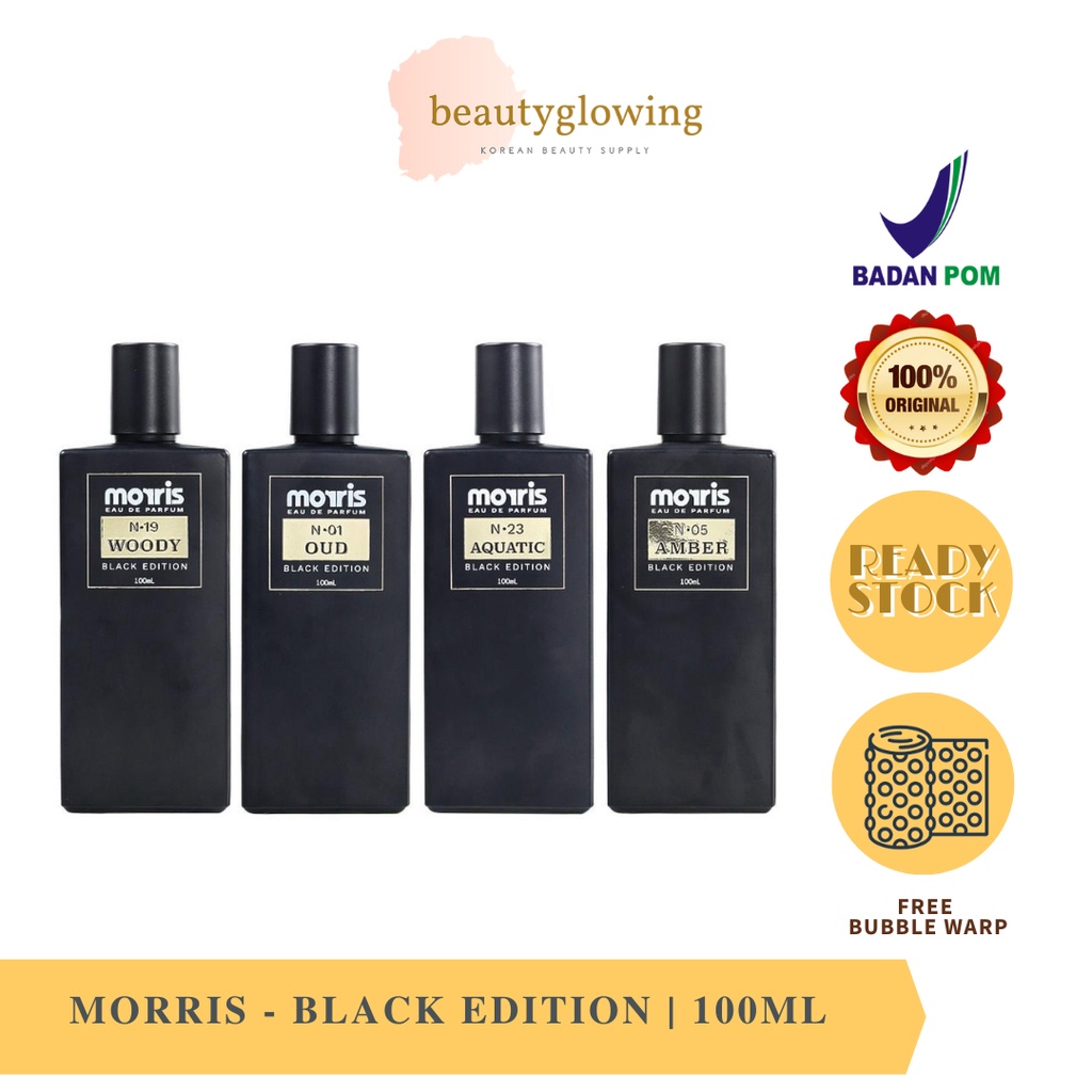Jual MORRIS BLACK EDITION 100ML - Parfum Pria Morris Eau De Parfum ...
