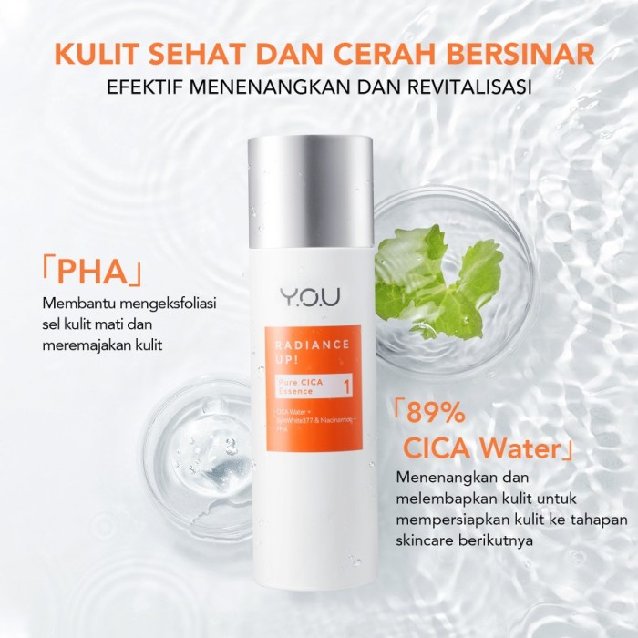 Jual YOU - You Radiance Up! Pure CICA Water + PHA Gently Exfoliate ...