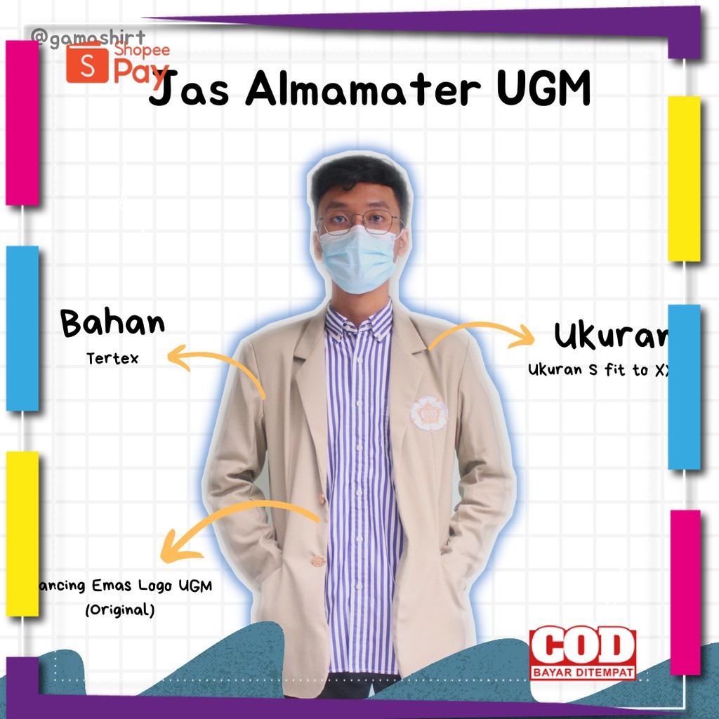 Jual PREMIUM KOREAN STYLE / Jas Almamater UGM Resmi UGM | Shopee Indonesia
