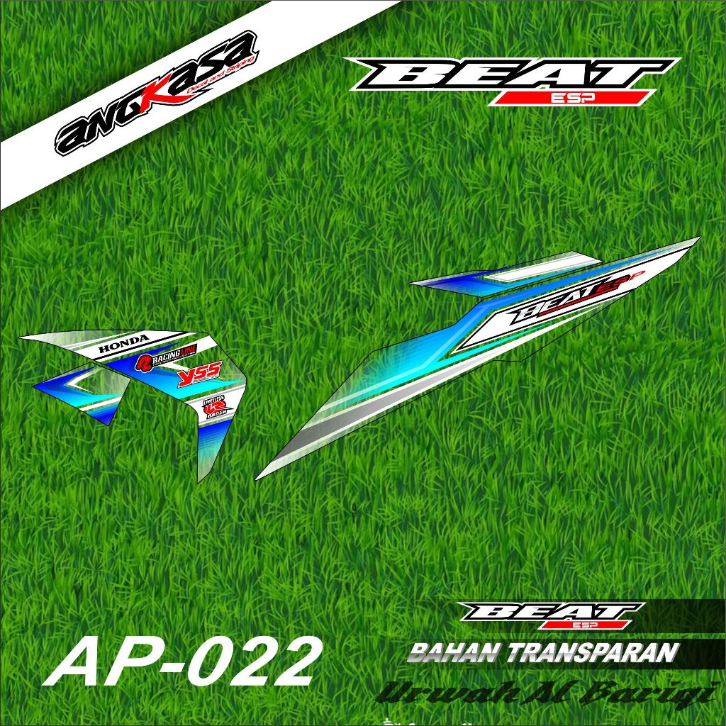 Jual STRIPING TRANPARAN HONDA BEAT ESP DESAIN STIKER AP-022 | Shopee ...