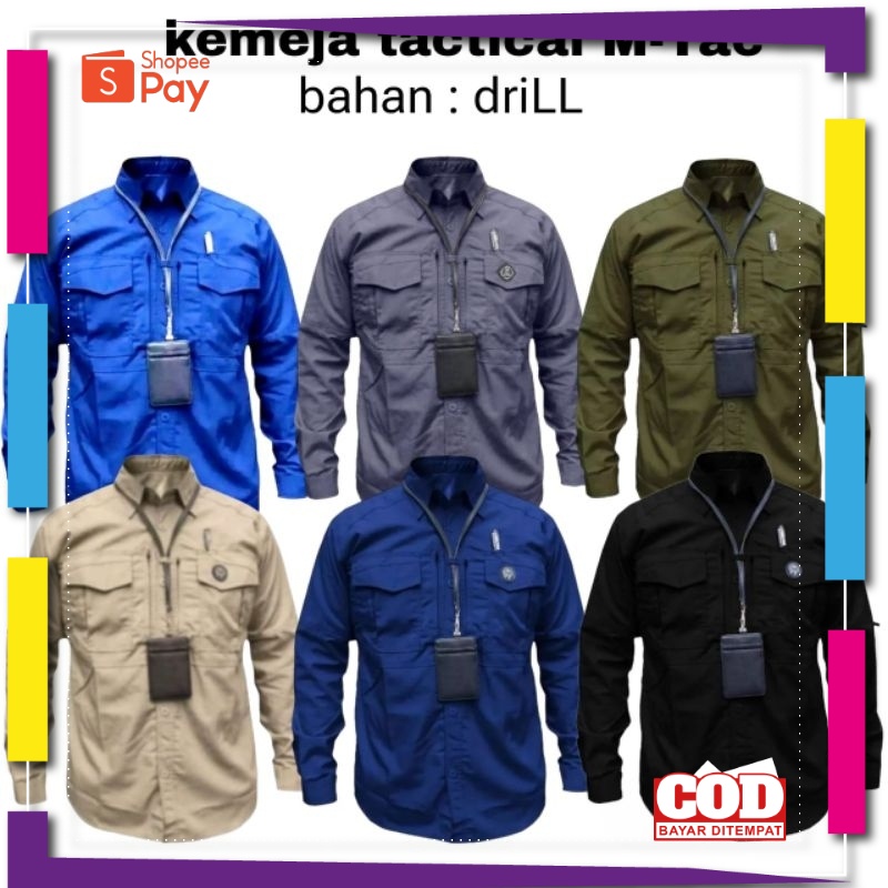Jual PREMIUM KOREAN STYLE / Kemeja Tactical M Tac | kemeja mtac | Baju ...