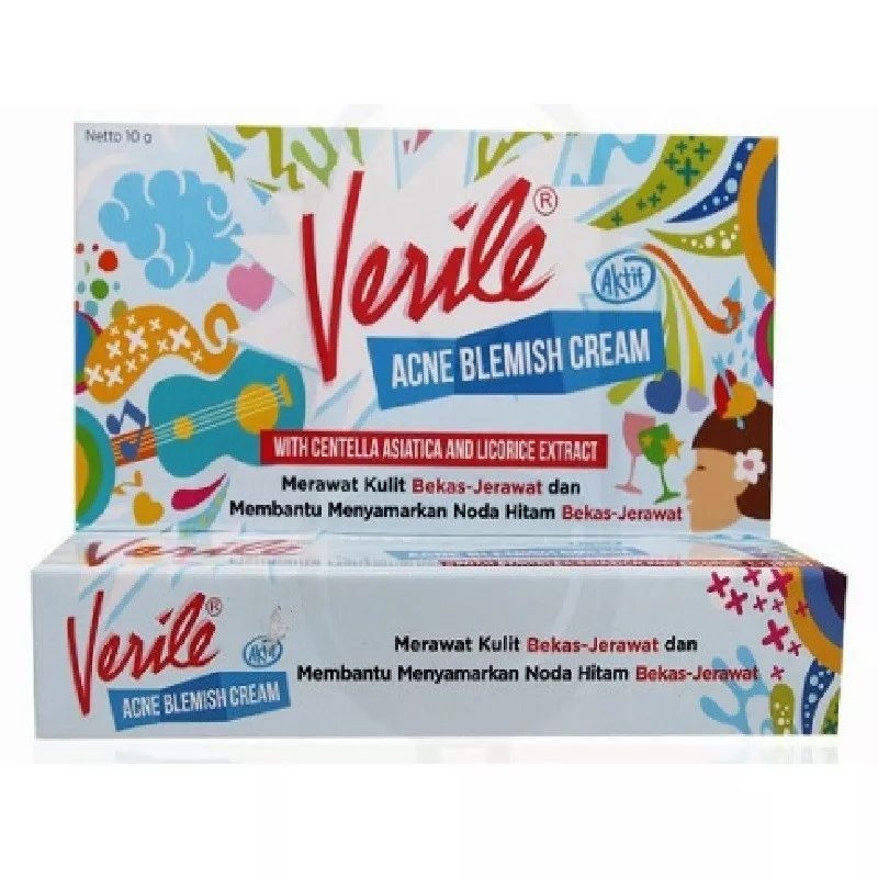 Jual Verile Acne Blemish Cream 10 Gram Untuk Noda Bekas Jerawat ...