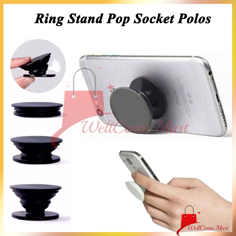Jual Pop Socket / Popsocket Polos / Pop Up Socket Ring Stand Polos ...