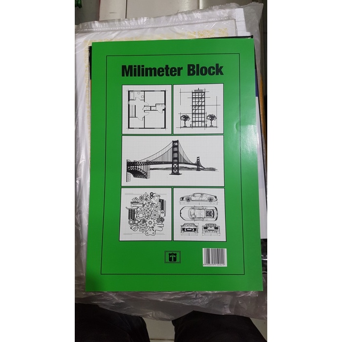 Jual Milimeter Block A4 F4 Folio Untuk Arsitektur Sketsa Garis Kotak ...