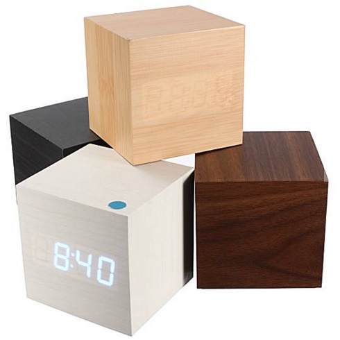 Jual LED Wooden Small Table Clock Desk Clock/Jam Digital Kayu Meja Led ...