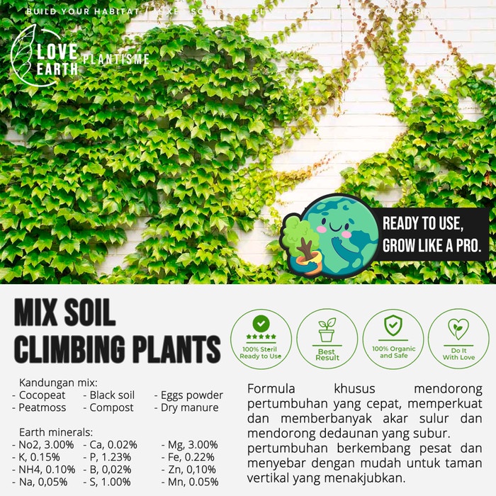 Jual Soil Mix Climbing Plants - Media Tanam Bunga Rambat Pagar ...