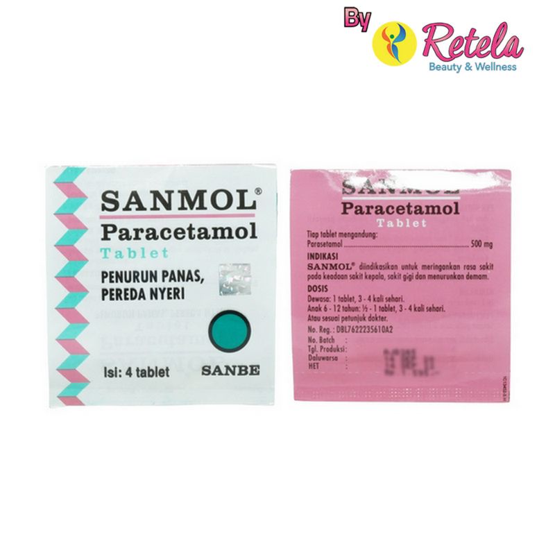 Jual SANMOL 500MG 1 STRIP ISI 4 TABLET | Shopee Indonesia