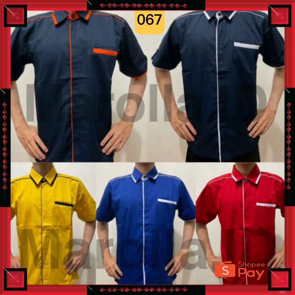 Jual 12.12 SERAGAM SALE / 067 SERAGAM KOMBINASI, KEMEJA SERAGAM, BAJU KERJA, SERAGAM DRILL, BAJU ...