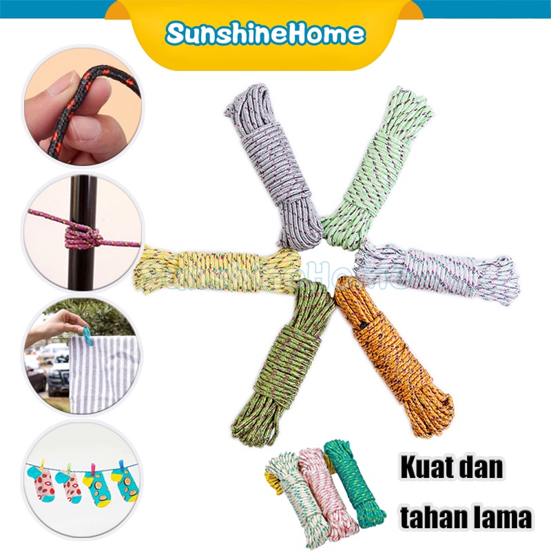 Jual Tali Jemuran Nylon / Tali Jemuran 10 Meter/Tali Camping Anti Slip ...