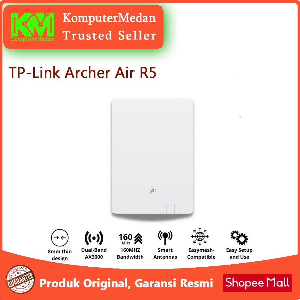 Jual TP-Link Archer Air R5 AX3000 Dual-Band Gigabit Wi-Fi 6 Air Router ...