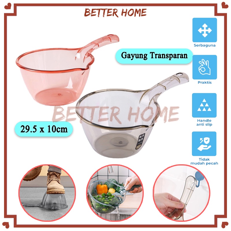 Jual Gayung Air Bening Aesthetic/ Gayung Transparan/Estetik Gayung ...
