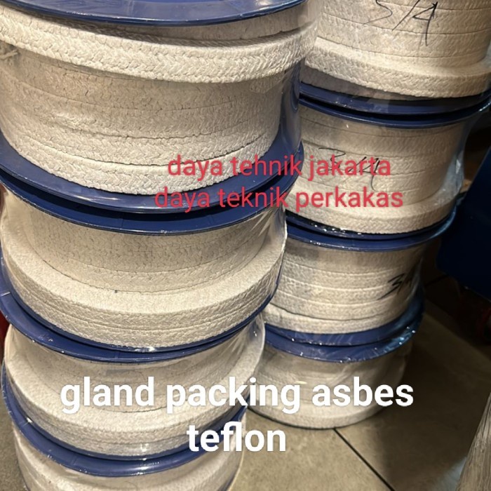 Jual gland packing 10mm asbes teflon 5kg / paking asbes teflon 1 rol ...