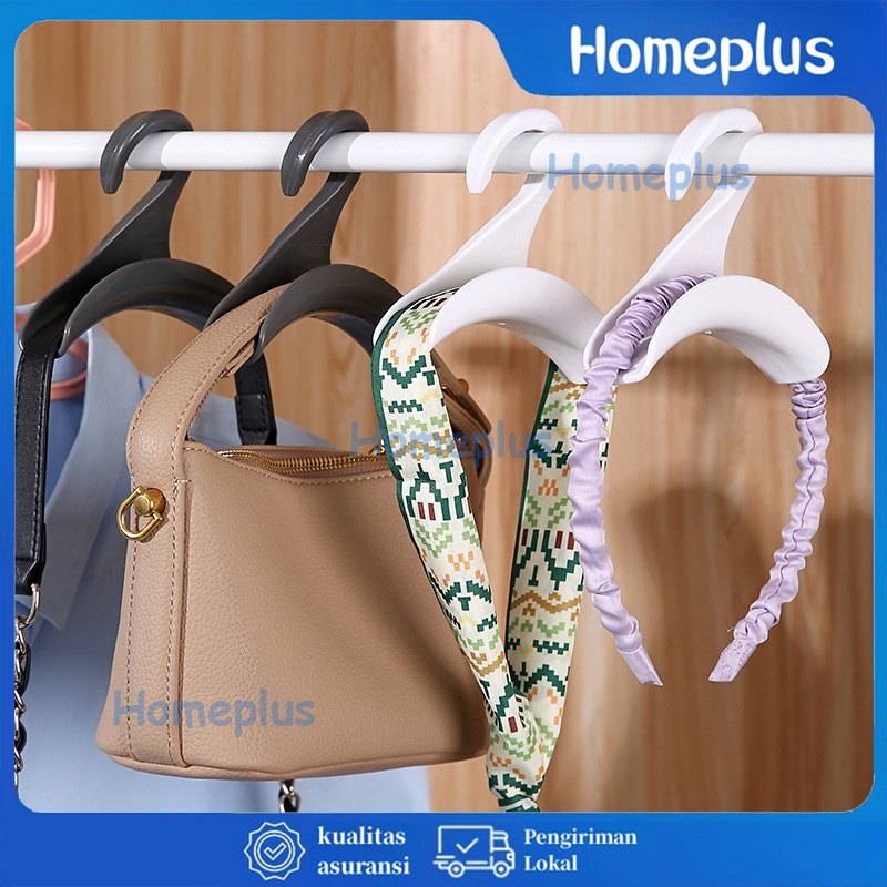 Jual HomePlus 5PCS Bag Hanger Tas Bag Hanger Hook Kait Lengkung Tas ...