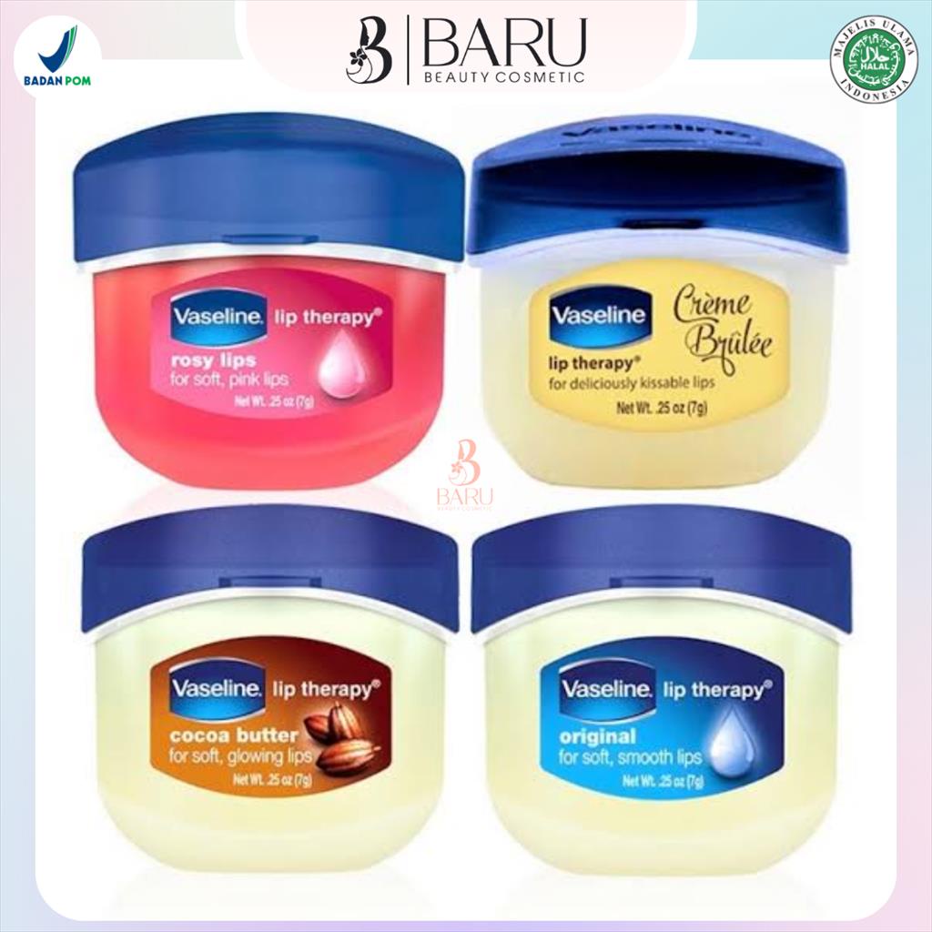 Jual Vaseline Lip Care 7g Lip Therapy Original Rosy Lips Cocoa Butter Lip Balm Original BPOM ...