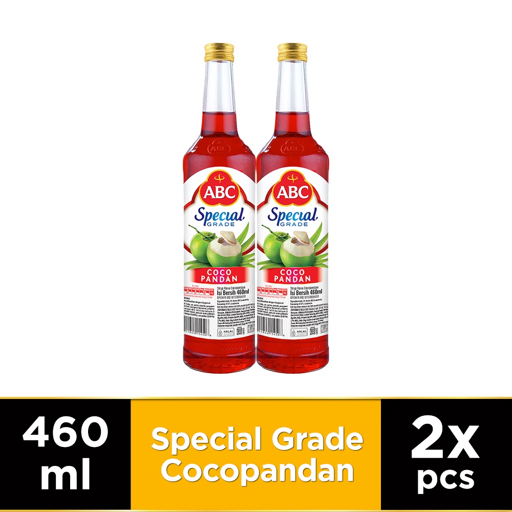 Jual ABC Sirup Special Grade Cocopandan 460 ml - TwinPack | Shopee ...