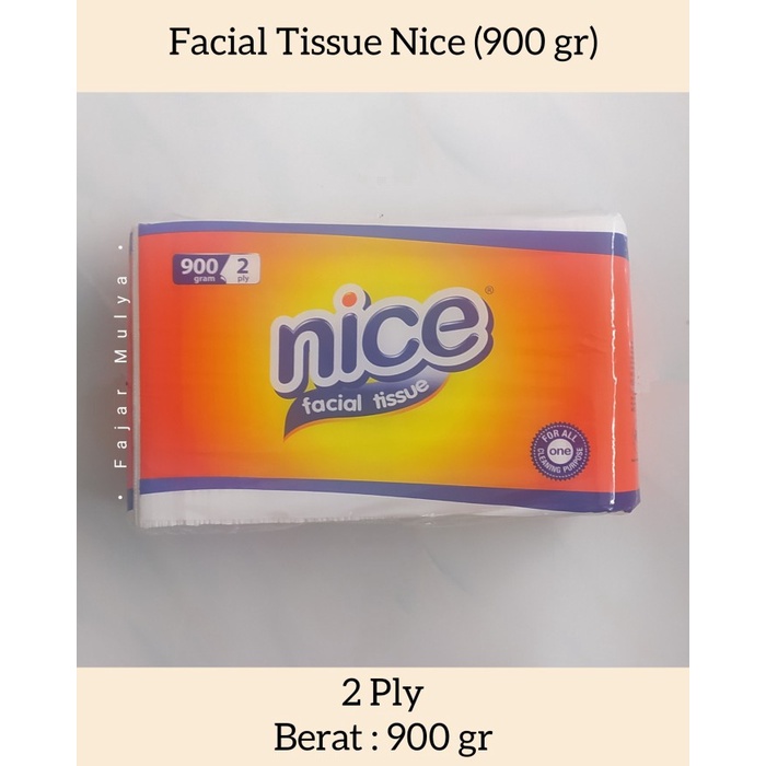 Jual Fajar Mulya - Facial Tissue / Tisu Untuk Wajah / Merk Nice (900 ...