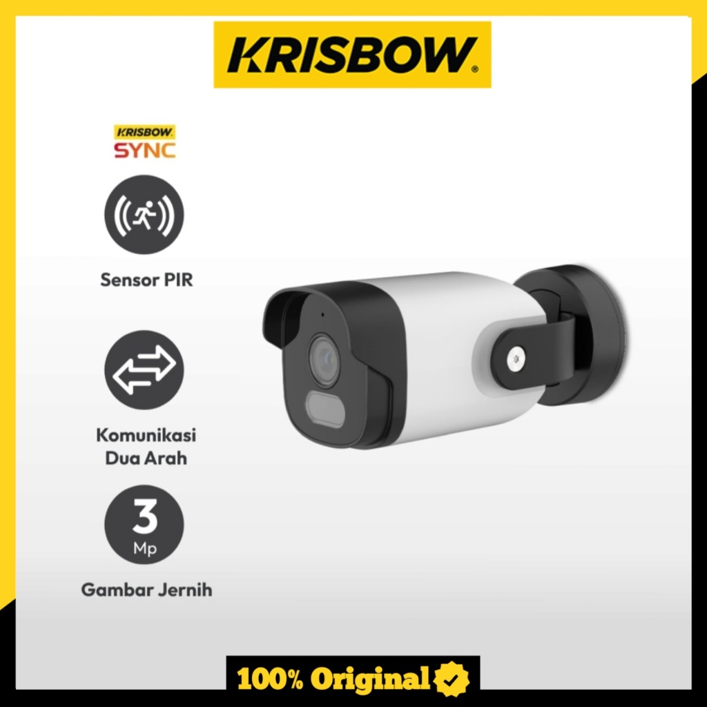 Jual Krisbow Sync Ip Camera Outdoor Wifi 3mp Bullet 11t | Shopee Indonesia