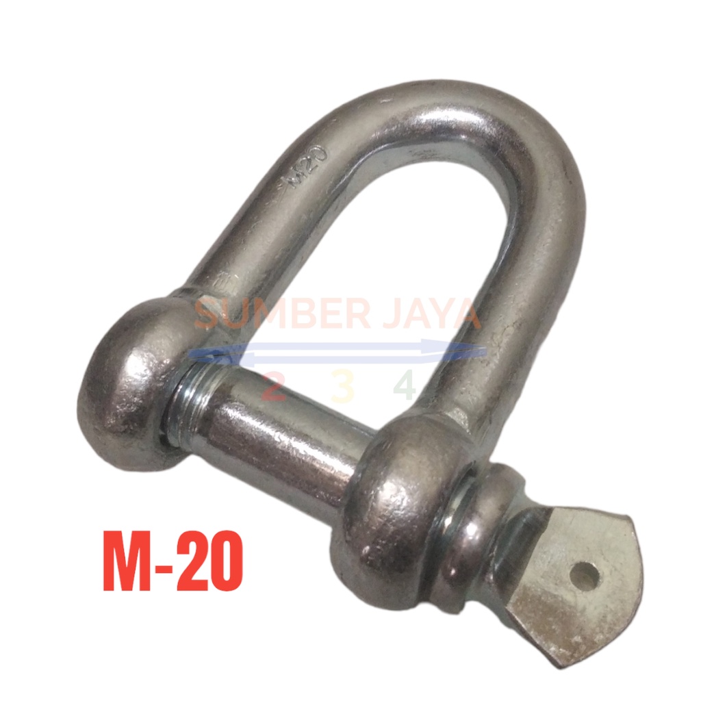 Jual segel D 20 mm / Segel D M20 / Shackle D Rantai 20 mm / sambungan ...