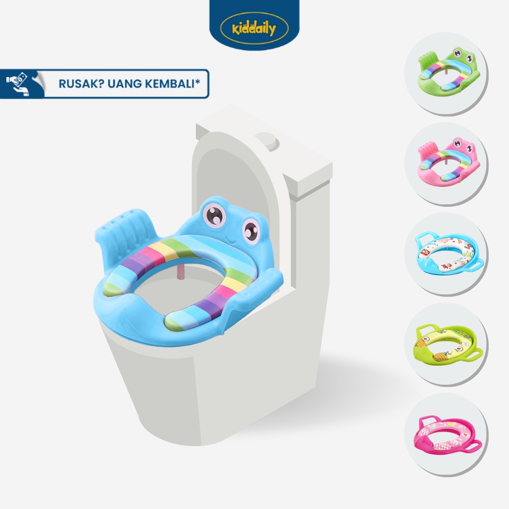 Jual KIDDAILY Alas Dudukan Toilet Anak Dengan Pegangan Toilet Duduk ...