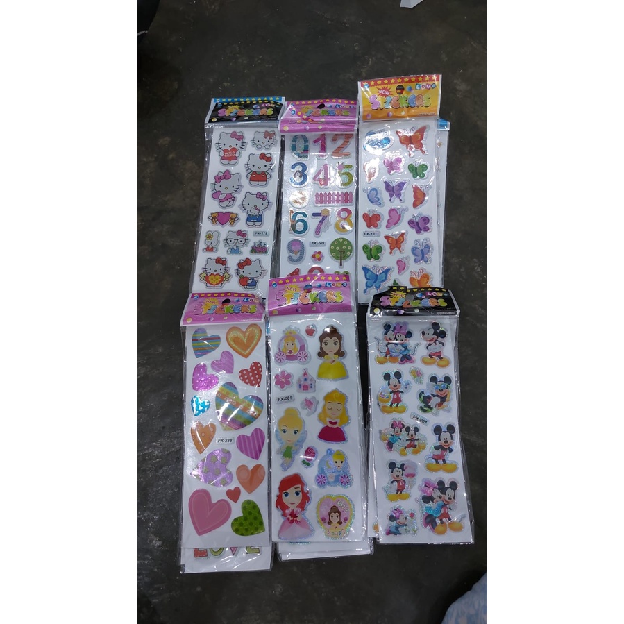 Jual STIKER MAINAN ANAK RANDOM / MAINAN STIKER SANRIO / STIKER MAGNET ...