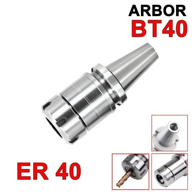 Jual Arbor BT40 ER 40 200 Collet Chuck BT 40 ER40 Milling CNC | Shopee ...