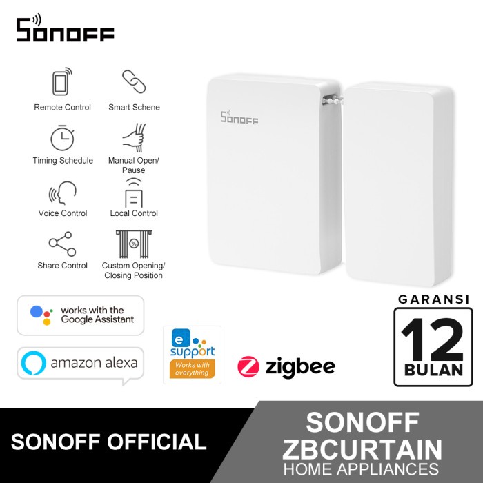 Jual Sonoff Smart Curtain ZBCurtain Motor Pembuka Dan Penutup Tirai ... Jual Sonoff Smart Curtain ZBCurtain Motor Pembuka Dan Penutup Tirai ...